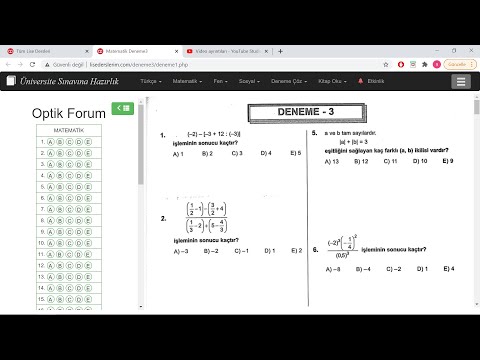 Matematik deneme3 çözümü tyt yks hazırlık