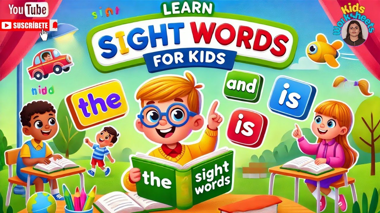 Kindergarten Sight Words || Most Common Sight Words in English || Sight ...