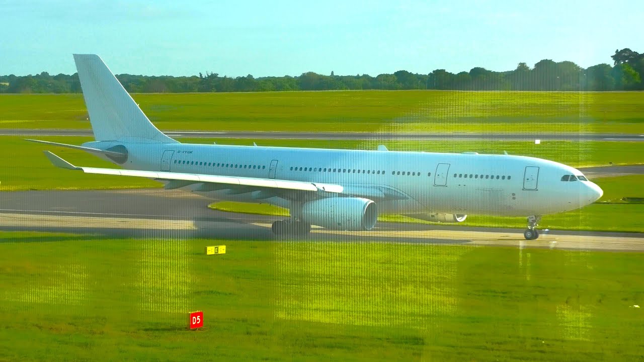 Airbus A330-243 Classic Takeoff @ Birmingham Airport - *RARE* 9 Years ...