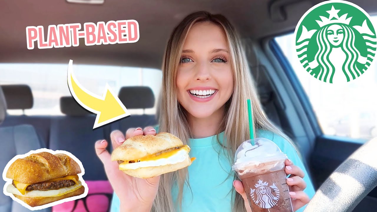 Trying Starbucks New IMPOSSIBLE SANDWICH // Courtney Raine - YouTube