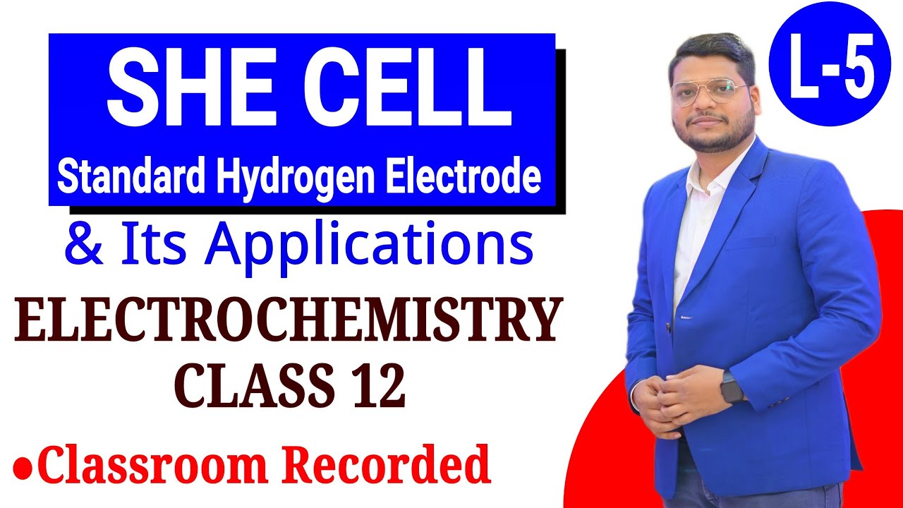 Standard Hydrogen Electrode | SHE Cell | Electrochemistry class 12 ...