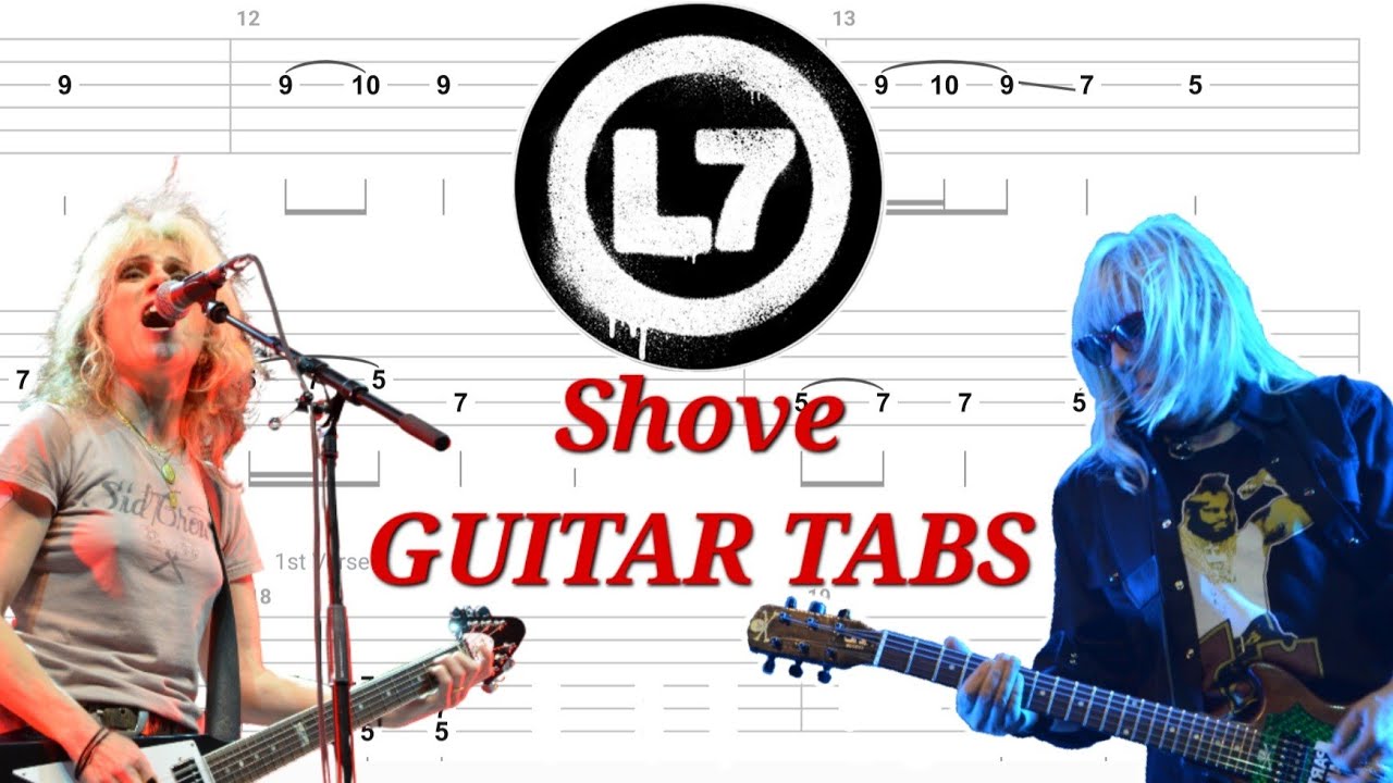 L7 - Shove | Rhythm & Lead GUITAR TABS | Cover | Tutorial | Lesson ...