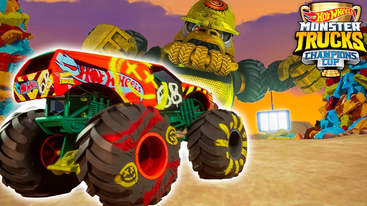 ¡Mega Wrex y Demo Derby contra Gorzilla! 🦍🤖 | Copa de Campeones | Hot ...