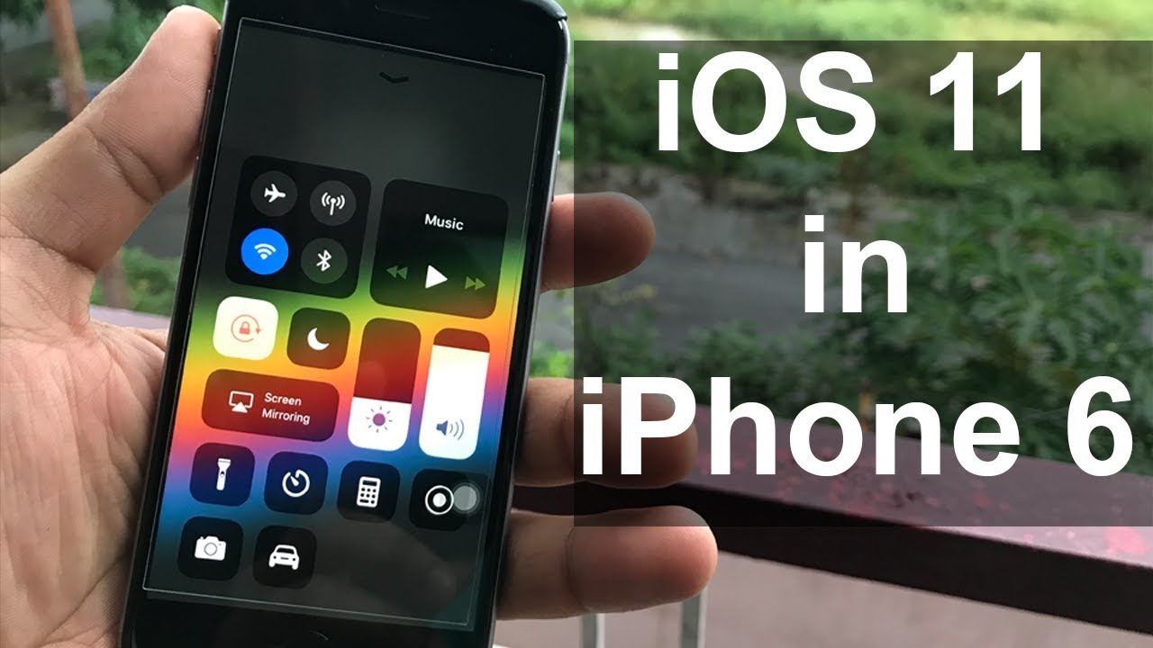 iOS 11 in iPhone 6 - Updated from Apple iOS 10 - YouTube