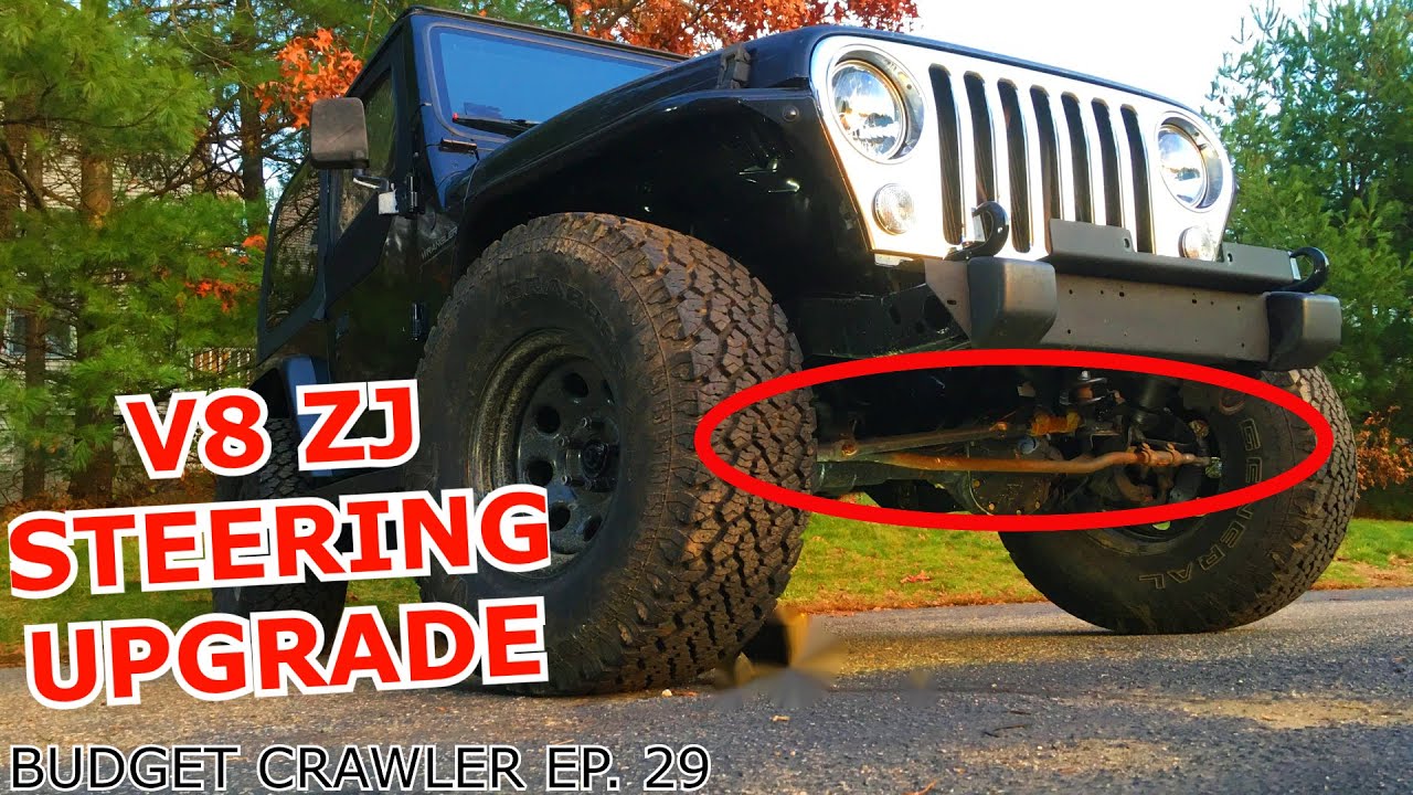 Budget STEERING UPGRADE and DIY Alignment on a Jeep TJ Wrangler ...