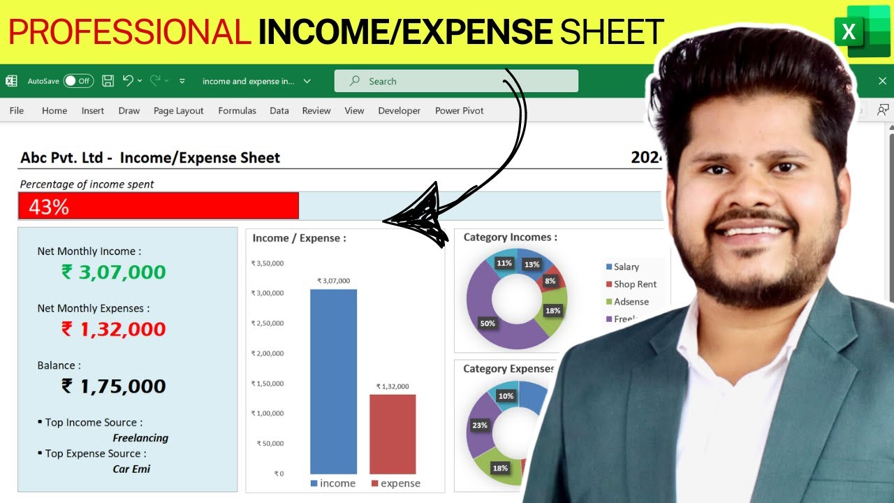 How To Maintain INCOME & EXPENSE in Excel | Download Template - YouTube
