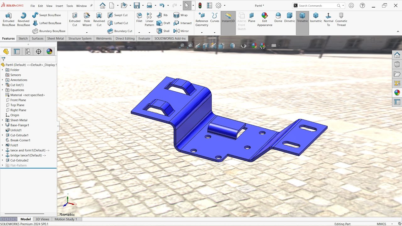 SOLIDWORKS ADVANCE Sheet metal . 13 - YouTube