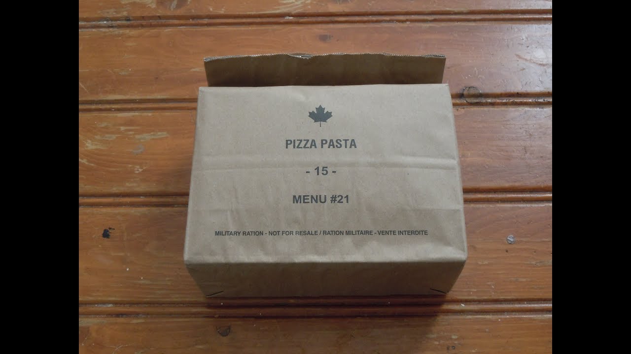 MRE Canadian IMP Review – Pizza Pasta – Menu 21 - YouTube