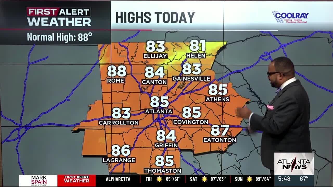 Sunny, 80s Friday in metro Atlanta - YouTube