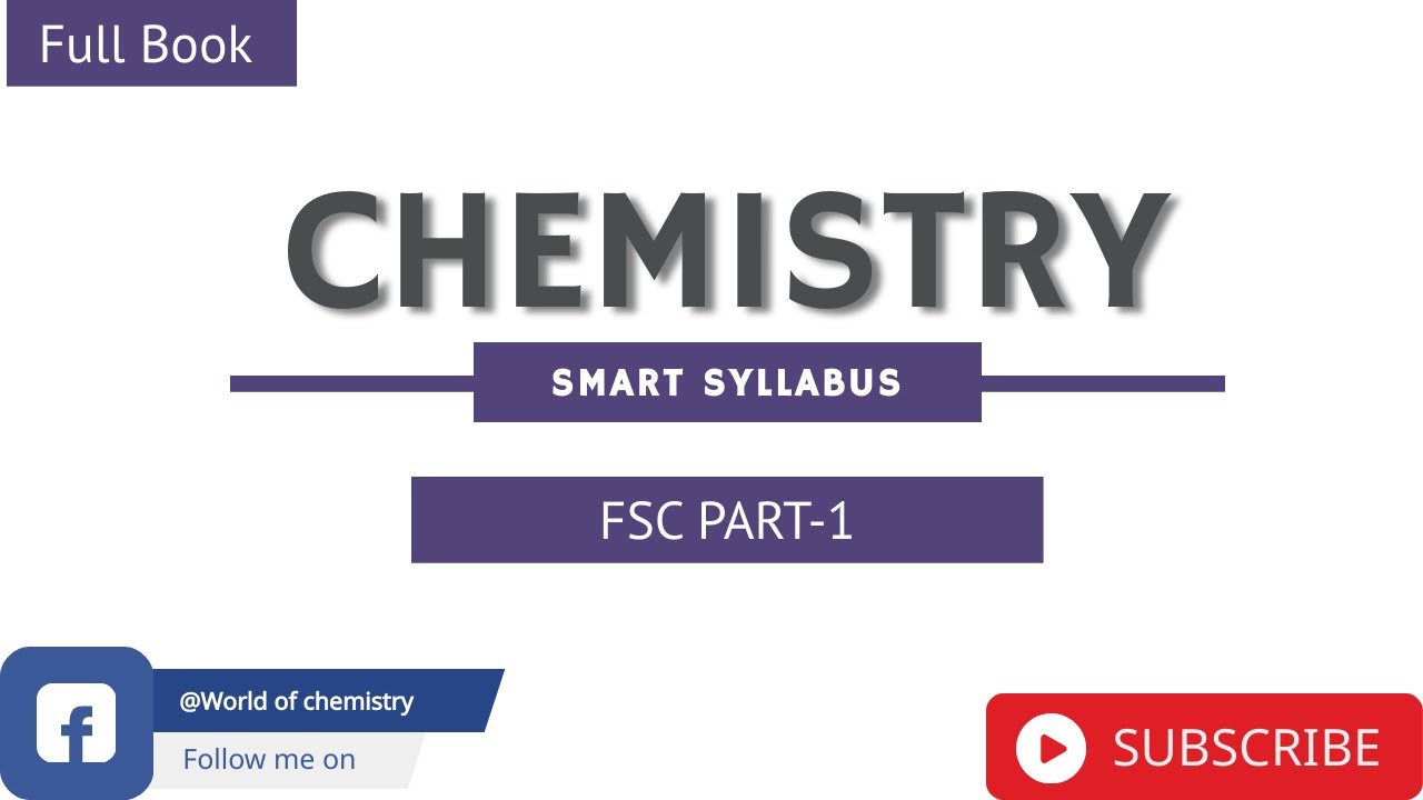 Smart Syllabus Chemistry (Fsc part 1) Full Book | World of Chemistry ...