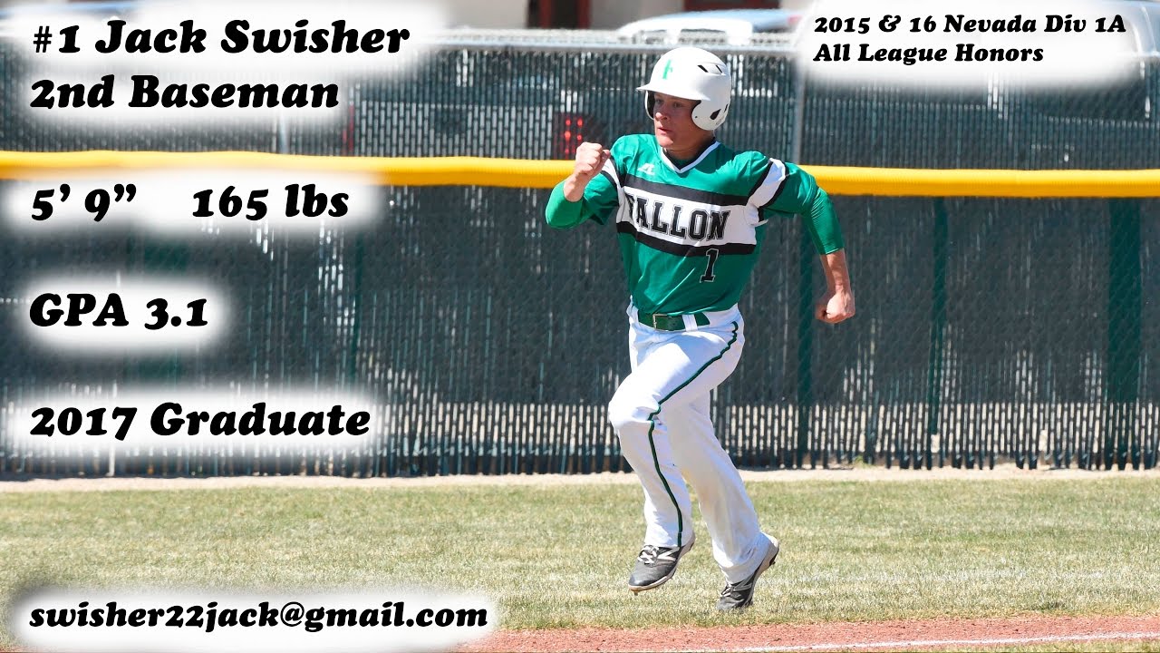 Jack Swisher - Second Baseman 2017 Grad - YouTube