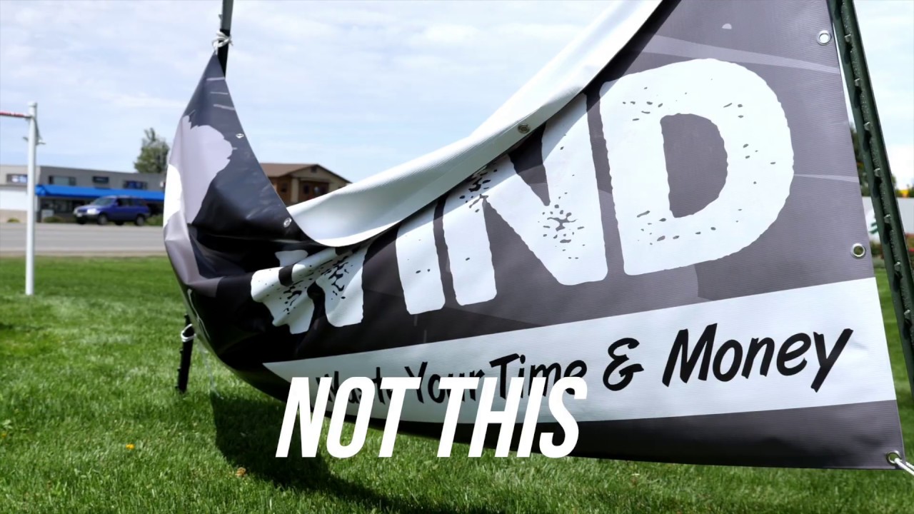 Install Your Banner Outdoors - YouTube