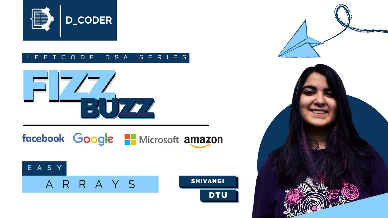 Fizz Buzz | Leetcode Easy Problem | Explanation by D_CODER - YouTube