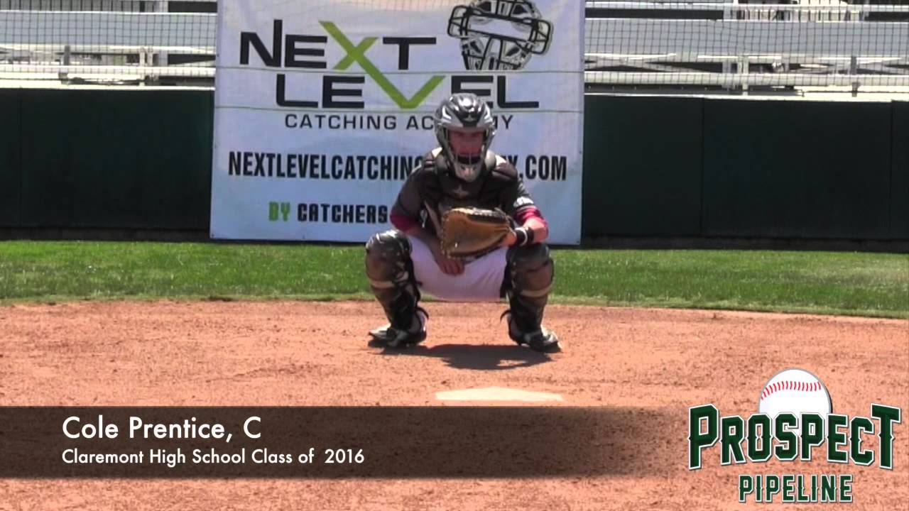 Cole Prentice Prospect Video, Catcher, Claremont High School Class of ...