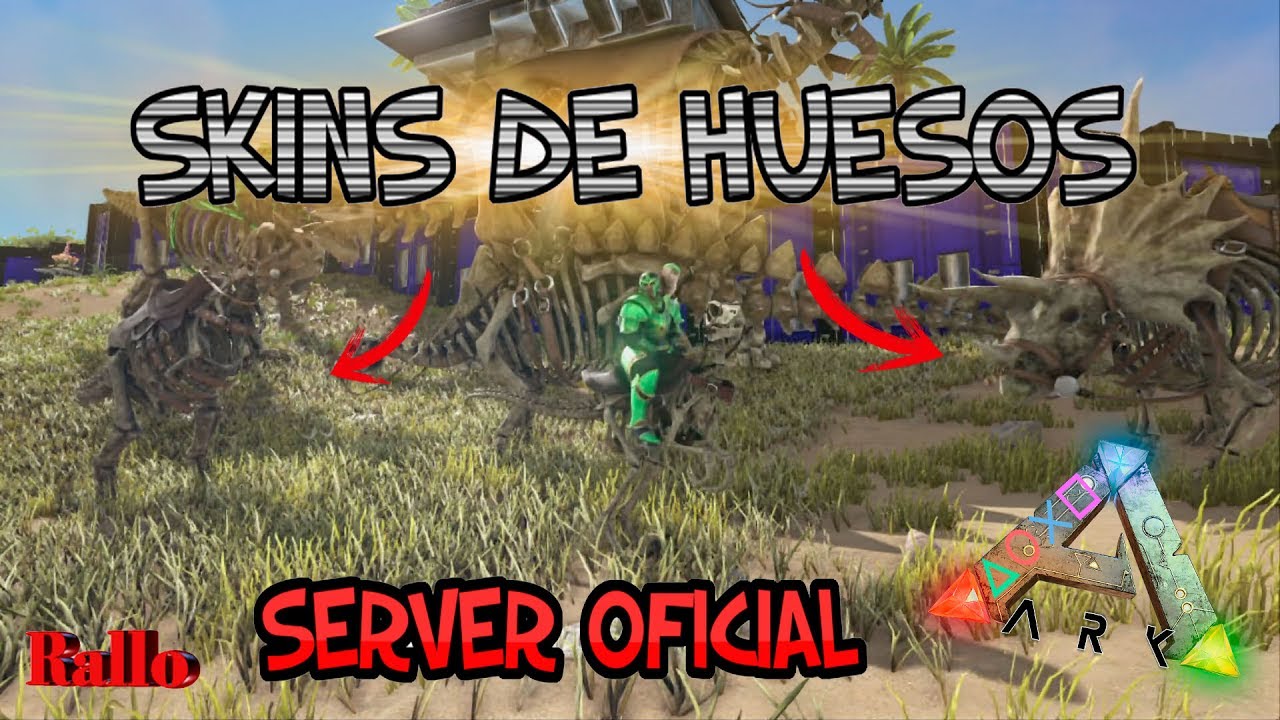 ARK SURVIVAL PS4 SKINS HUESOS - YouTube