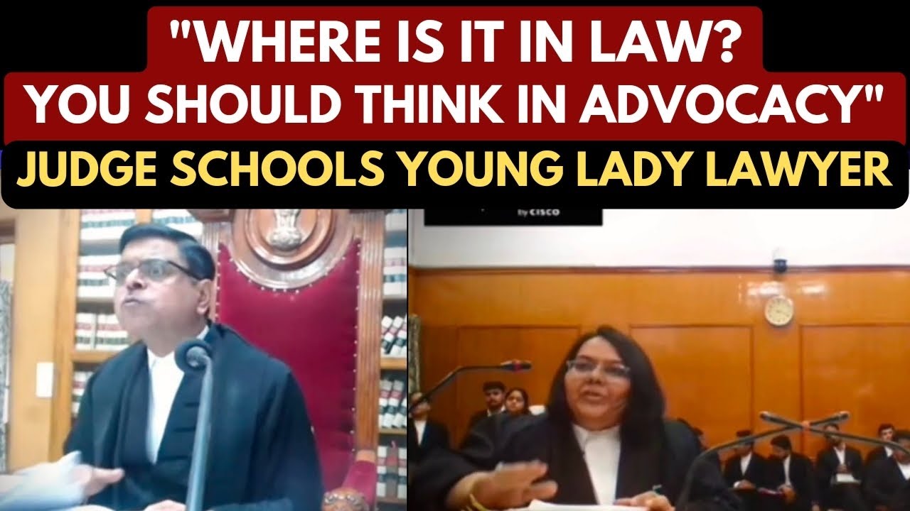 You Should Think In Advocacy | Judge Angry On Unprepared Lady Advocate ...