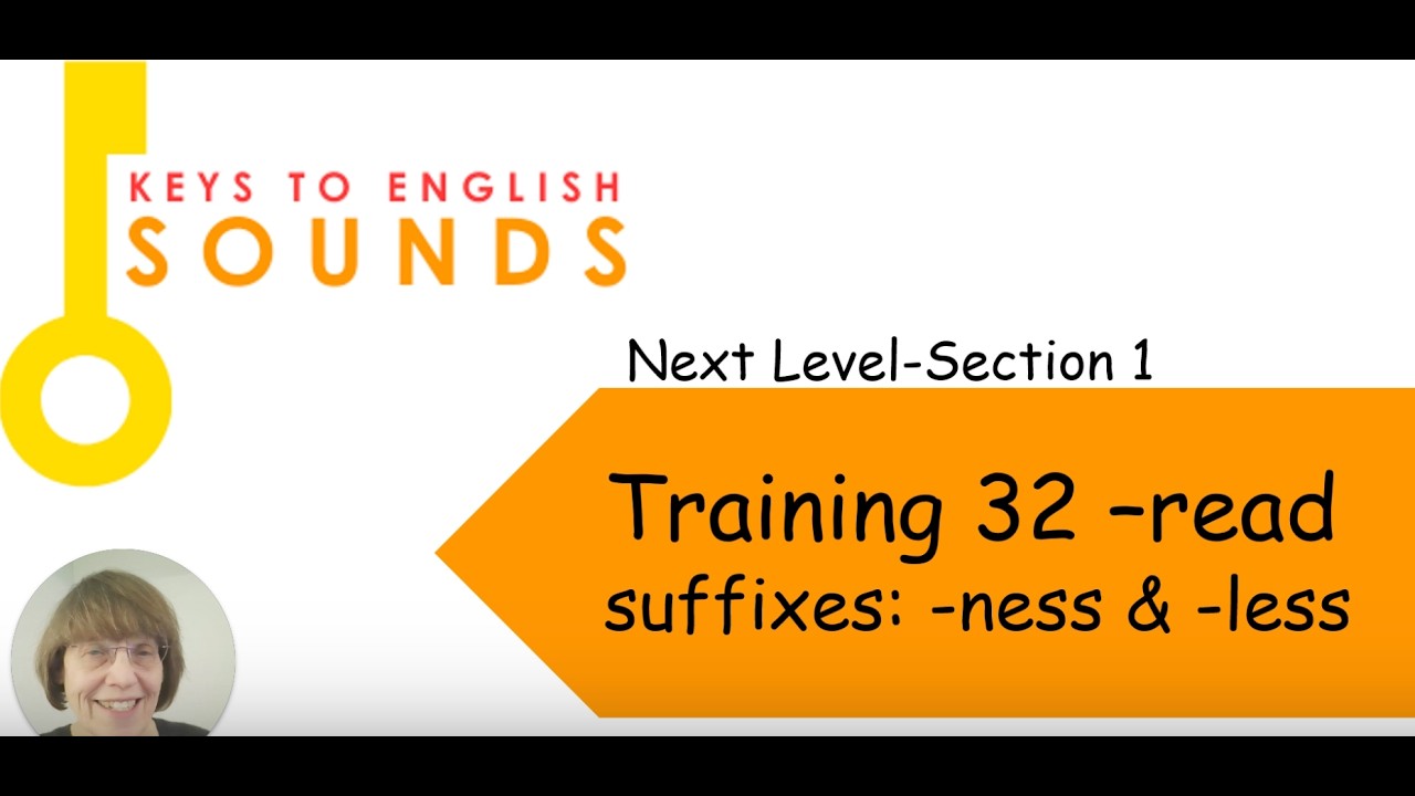 Section 1 ~ Video 32: Read suffixes ness and less - YouTube