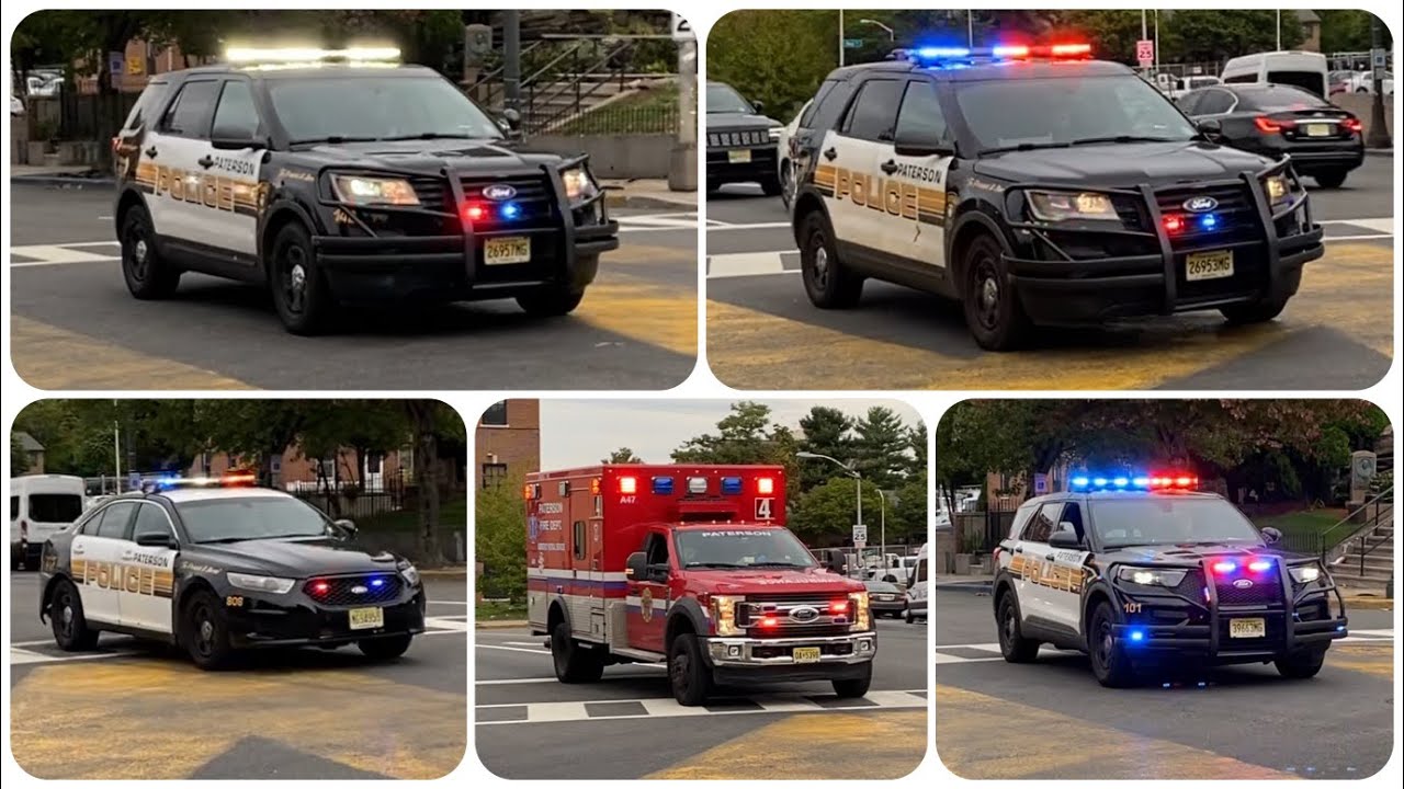 Four Paterson Police Units (808, 101, 142, 801) & EMS 4 Responding On ...
