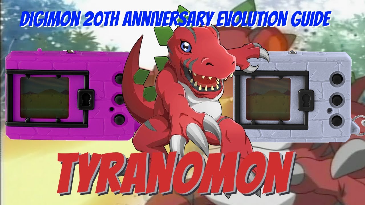 How To Get Tyranomon! | Digimon VPet Evolution Guide | 20th Anniversary ...