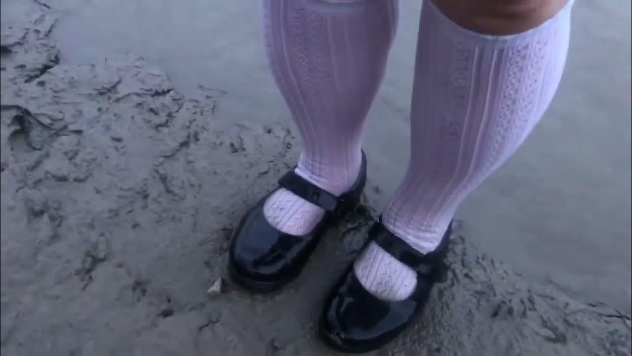 Fun Wam Mudding Mary Janes White Knee Socks Part 2 Out Of 2 Youtube