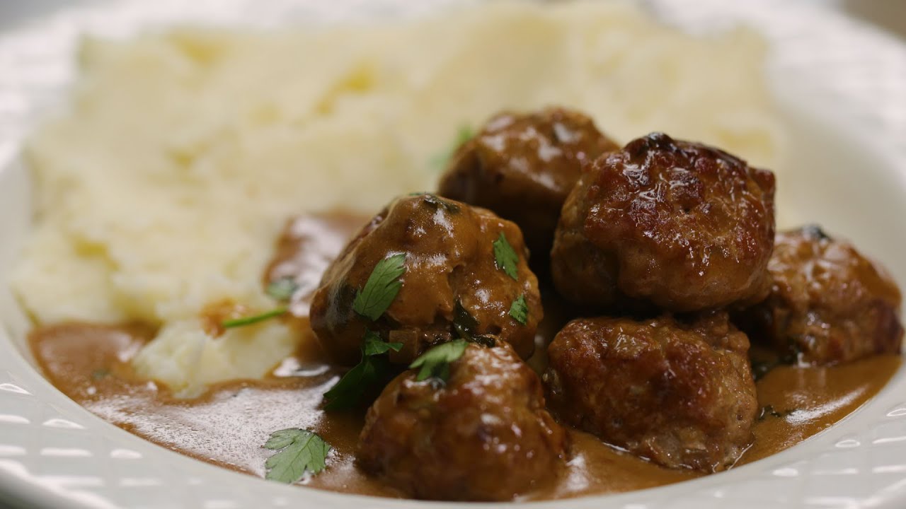 Bakso Mini Dalam Saus yang Creamy Dengan Kentang Tumbuk - YouTube