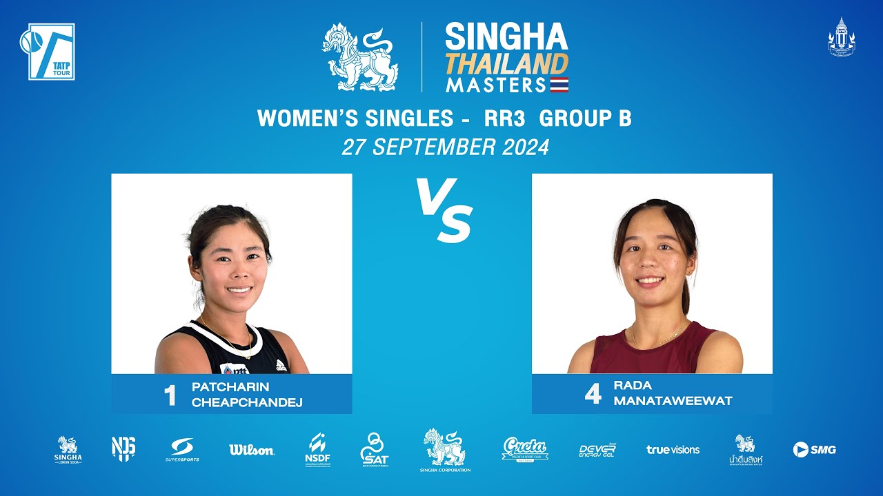 Patcharin C.[1]/ Vs Rada M.[4] | SINGHA THAILAND MASTERS 2024 (WS RR3 GROUP A) - YouTube