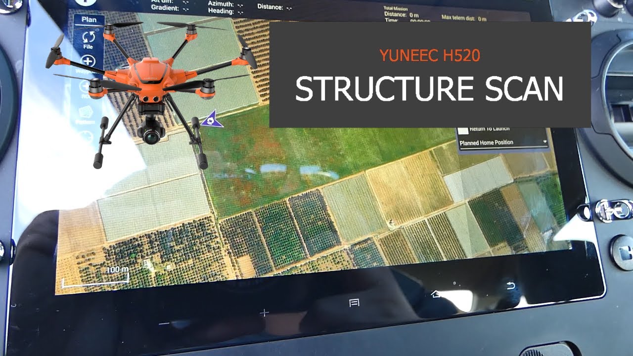 Yuneec H 520 - Structure Scan - YouTube