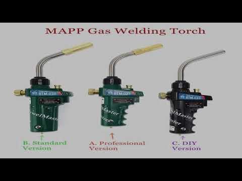 Braze Welding Torch MAPP Propane Gas Torch Piezo Trigger Ignition CGA600 Copper Aluminum H - YouTube