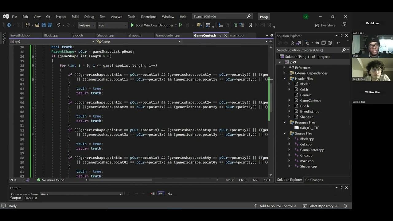 Tetris in SFML (C++) - CptS 122 PA9 - YouTube