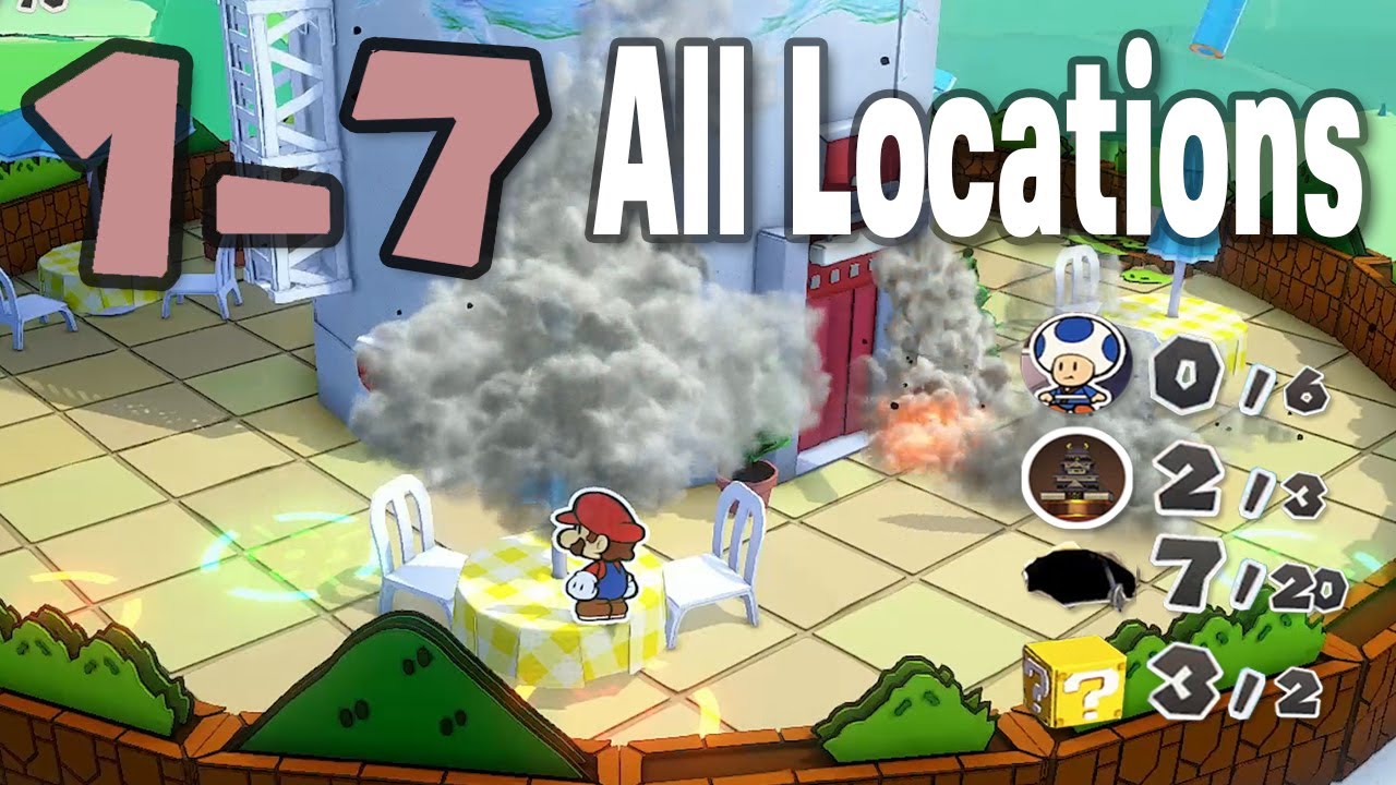 🌠 1-7 : Overlook Tower - All Collectible Locations - Paper Mario : The ...