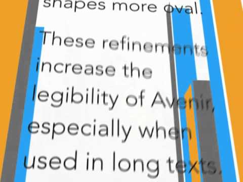 Avenir, a font by Adrian Frutiger - YouTube