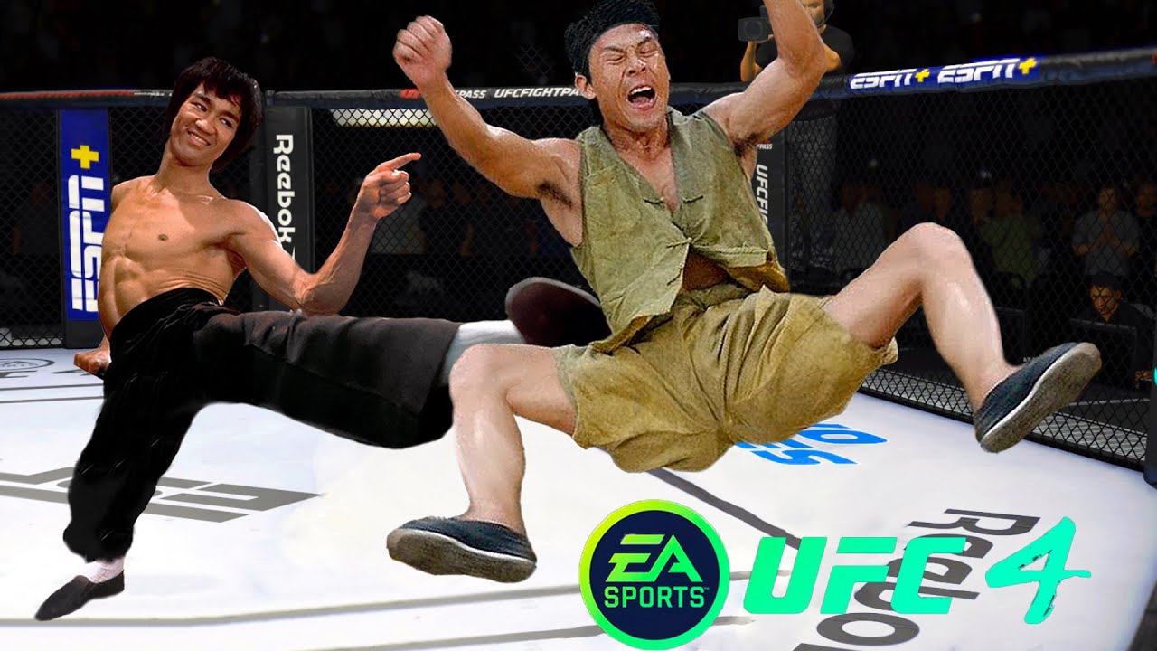 UFC4 Bruce Lee vs Kung Fu Hustle Master Snake Sports UFC 4 - YouTube