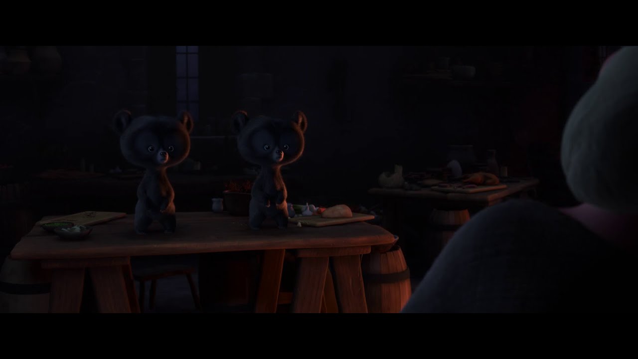 Baby Bear Triplets Scene - Brave (2012) - YouTube