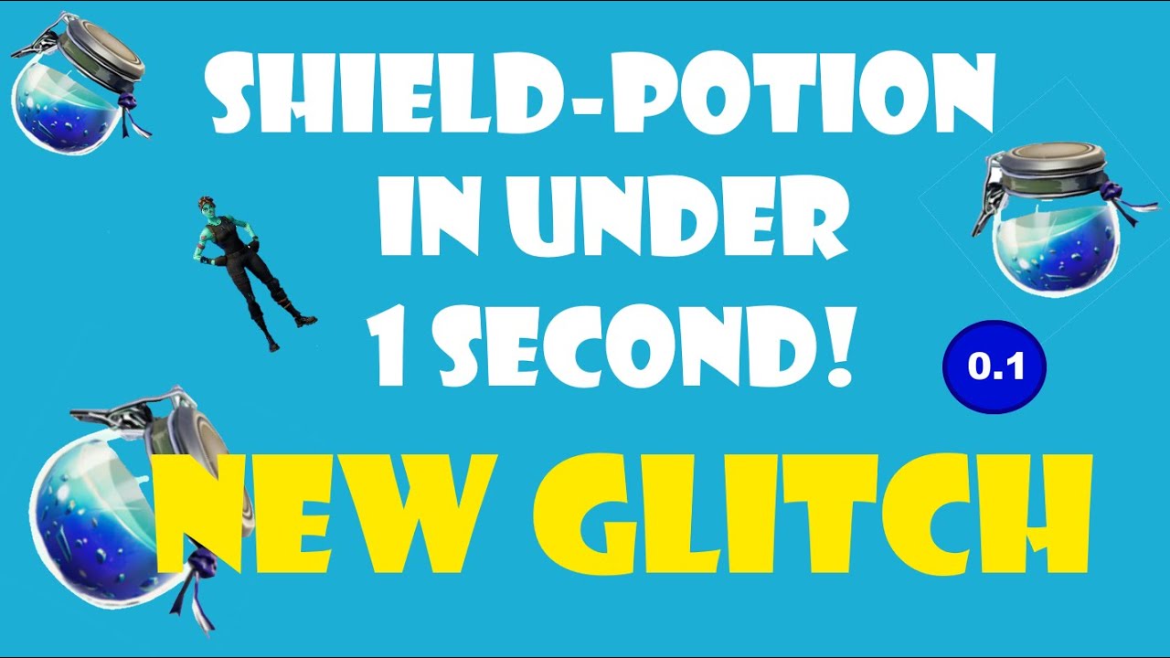 How to drink the SHIELD-POTION in under 1 SECOND | FORTNITE : BATTLE ...