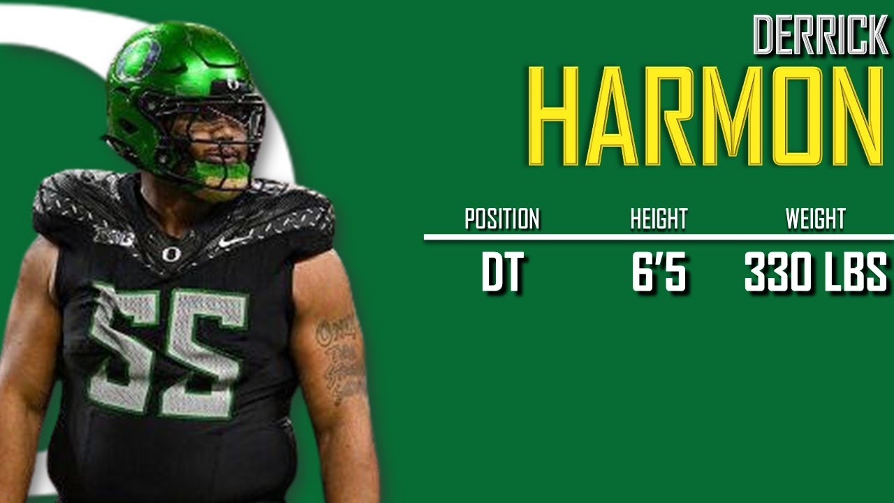 Derrick Harmon | #𝟝𝟝 | Oregon Ducks Defensive Tackle - YouTube