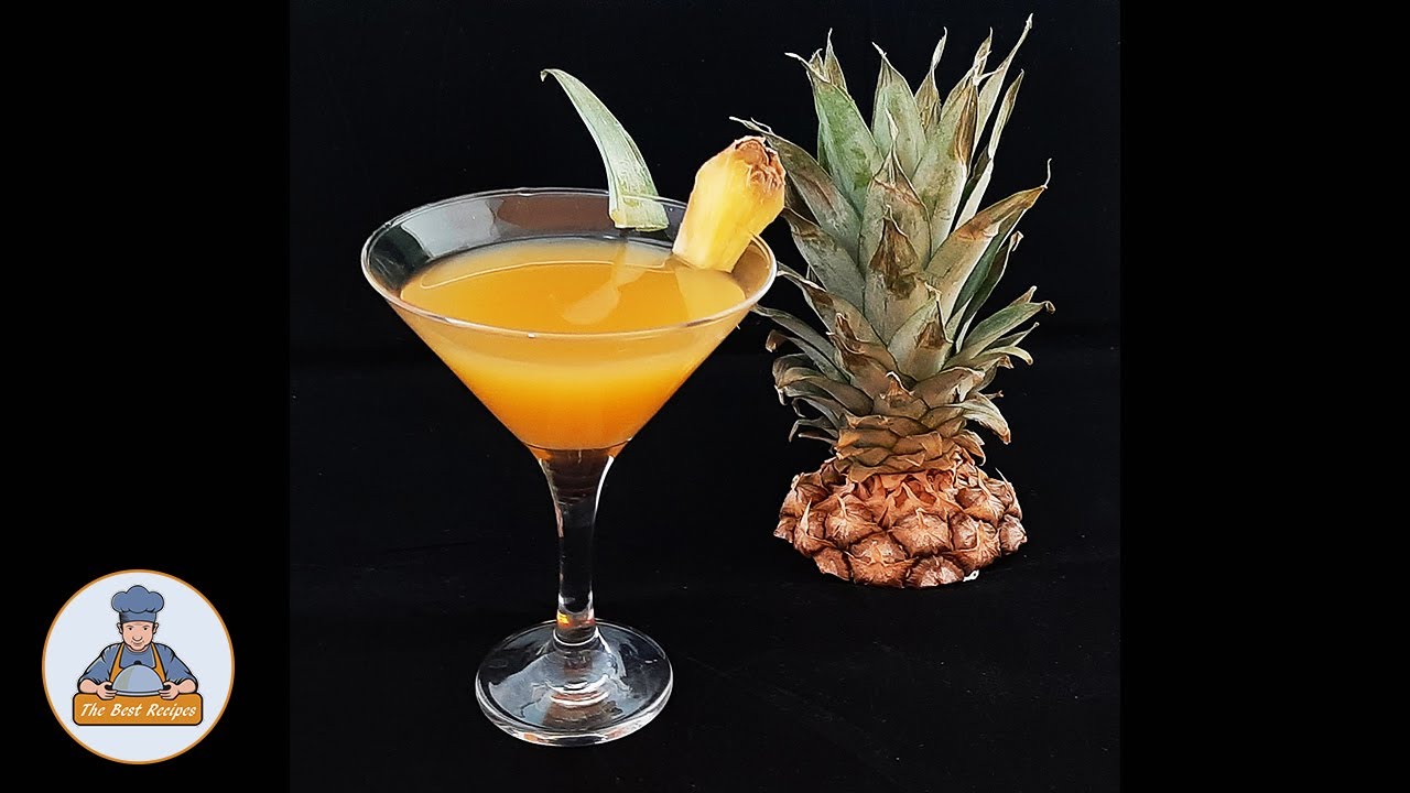 Cocktail rhum ananas. Une recette comme au bar ! - YouTube