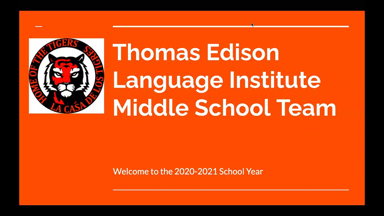 Thomas Edison Middle School-DI Version - YouTube