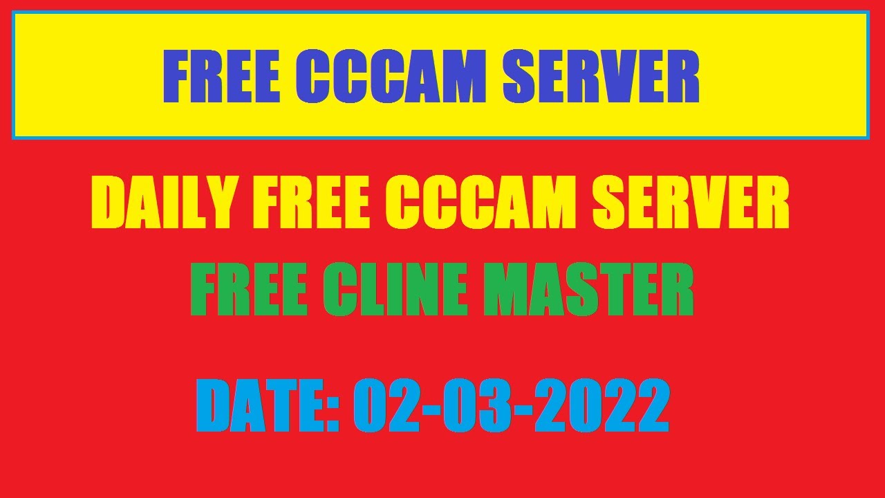 FREE CCCAM SERVER 02-03-2022 - YouTube