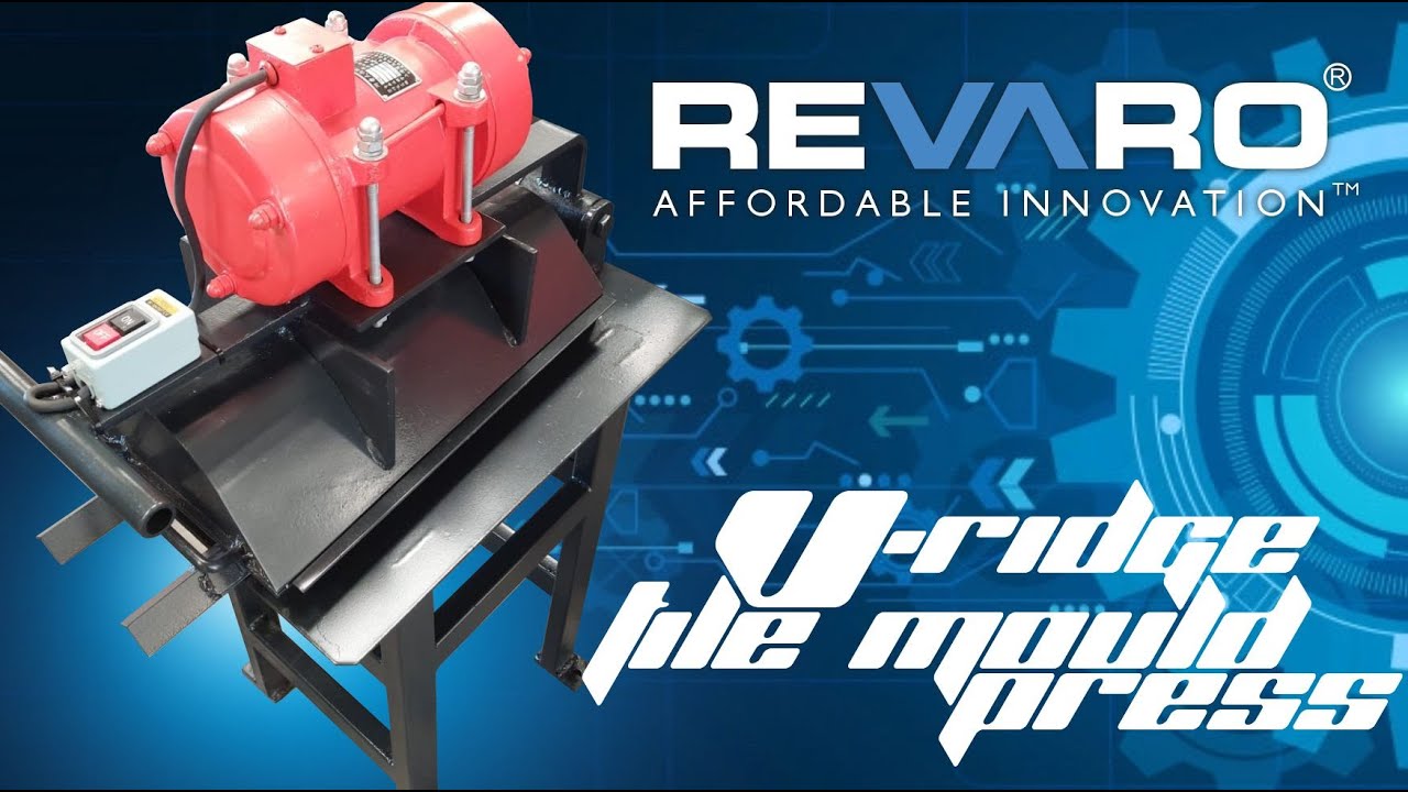 Revaro V Ridge Tile Mould Press - YouTube