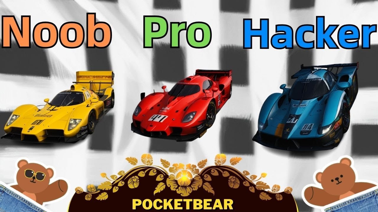 NOOB vs PRO vs HACKER - Race Master 3D - Car Racing | @PocketBear470 ...