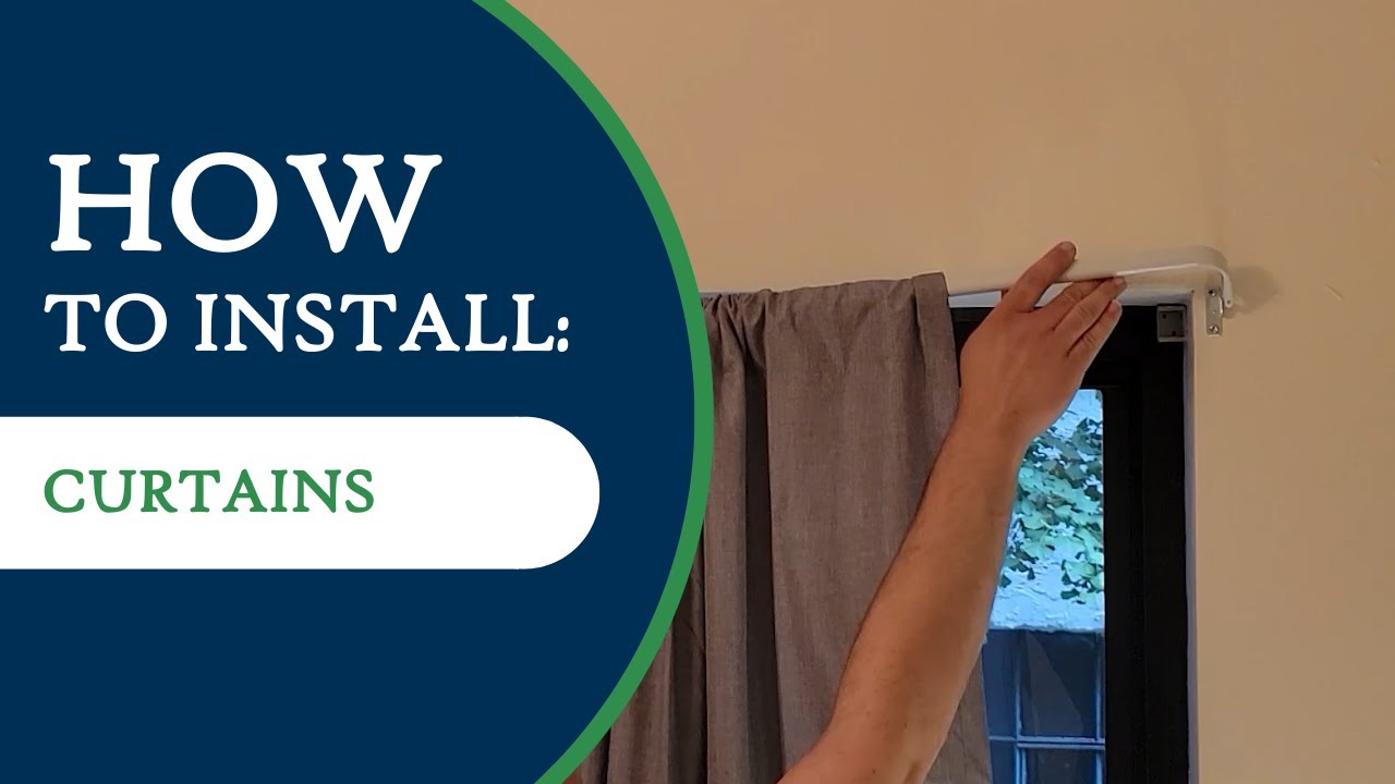 How to Install Curtains - YouTube