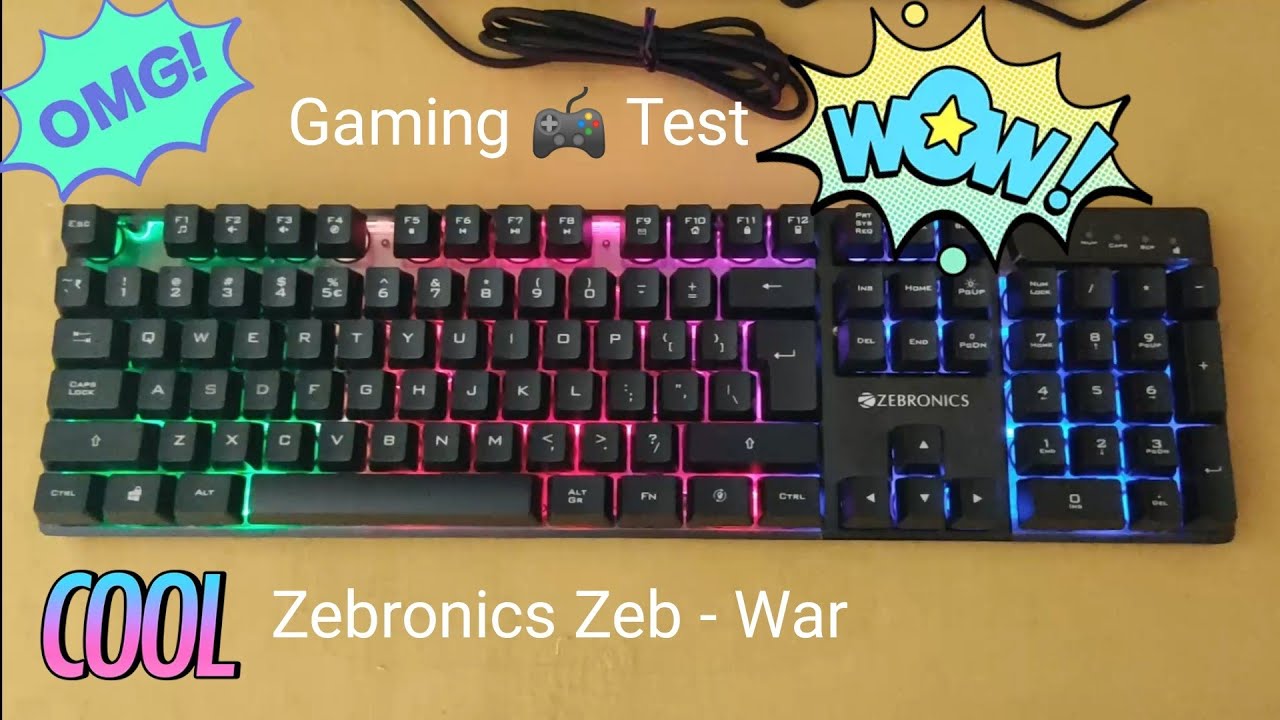 Zebronics Zeb-war | Gaming 🎮 Test | Detailed Review - YouTube