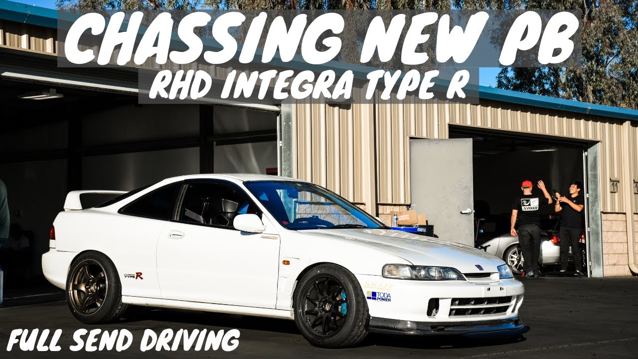 JDM RHD INTEGRA TYPE R ON TRACK AT 9k // DC2 TIME ATTACK BUTTONWWILLOW ...