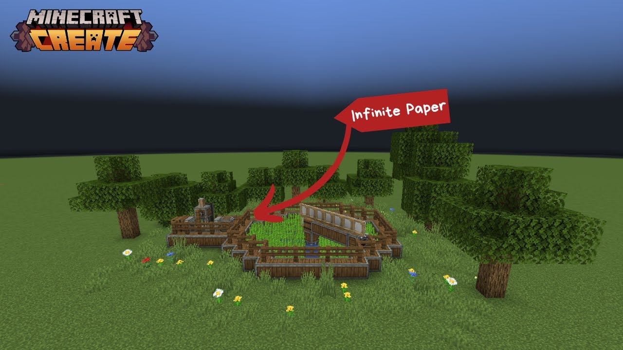 Infinite Paper Using The Create Mod - YouTube