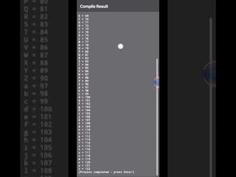 Ascii Value | Ascii Table | C Programming | Fun +coding | #shorts | #