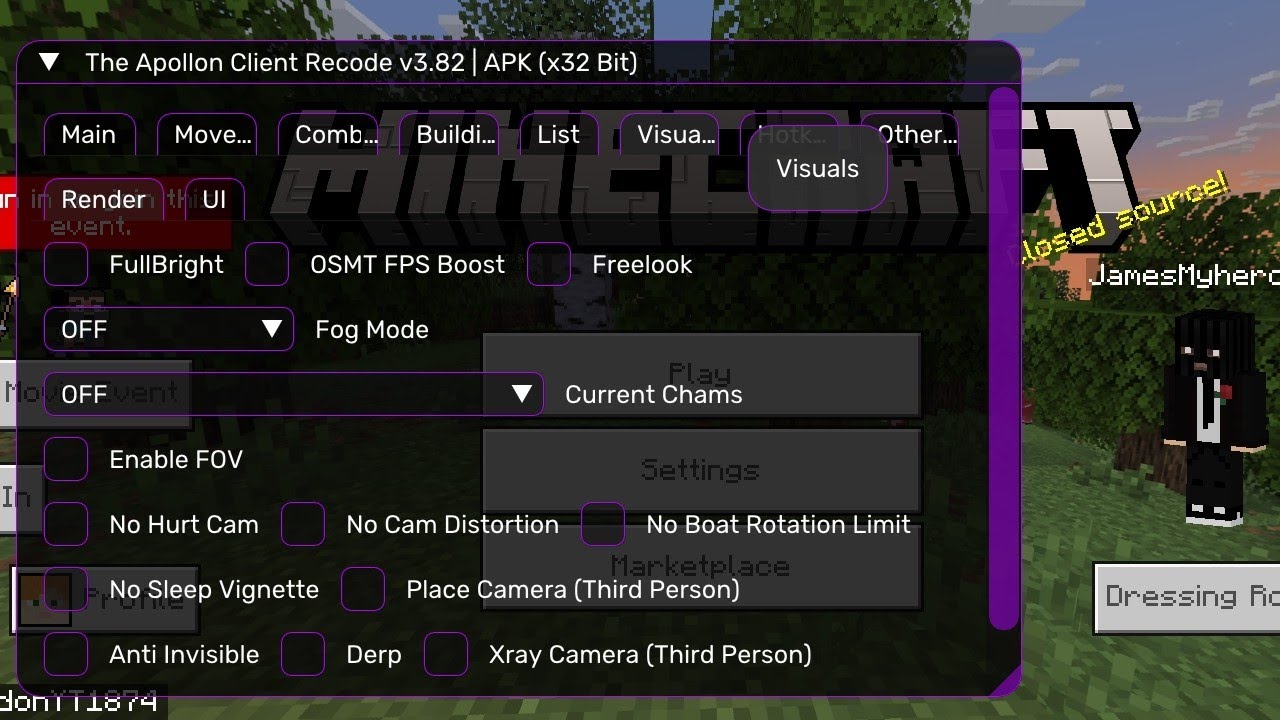 Minecraft apollon client mod menu 1.21.72.05 - YouTube
