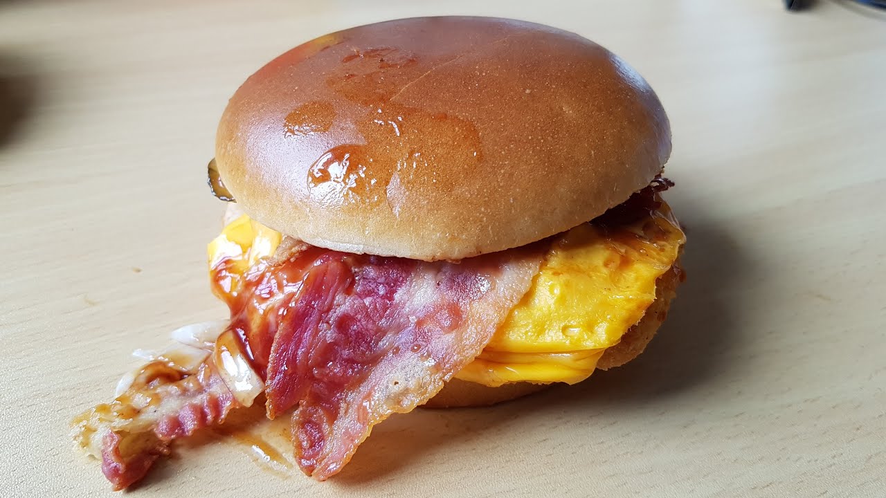 Mcdonald's Homestyle Big Cheese BBQ Chicken Hamburger - YouTube