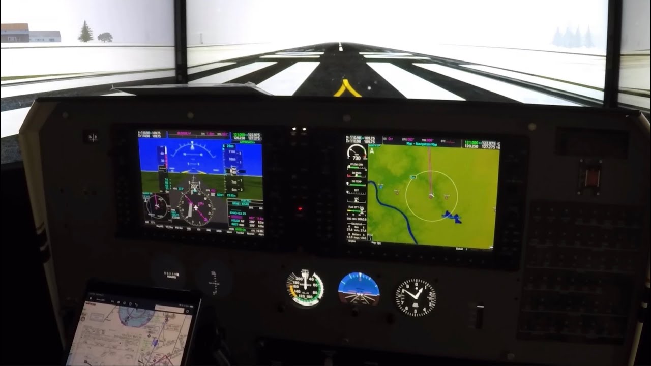 IFR Practice in a Frasca G1000 Flight Simulator - YouTube