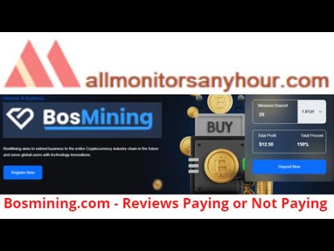 Bosmining.com, Reviews Paying Or Not Paying, #TODAY NEW HYIP, #all hyip monitors 24 hour, - YouTube