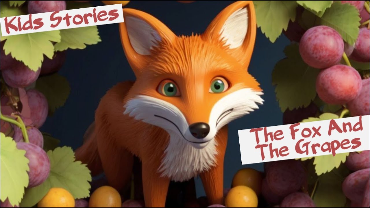 The Fox and the Grapes - A Charming Kids' Story | Animated Bedtime ...